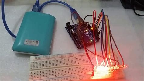 Leds Blink In A Sequence With Arduino Knight Rider Youtube