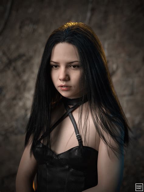 Portrait Of A Dark Haired Girl 3d Render Digital Art By Mad Mac