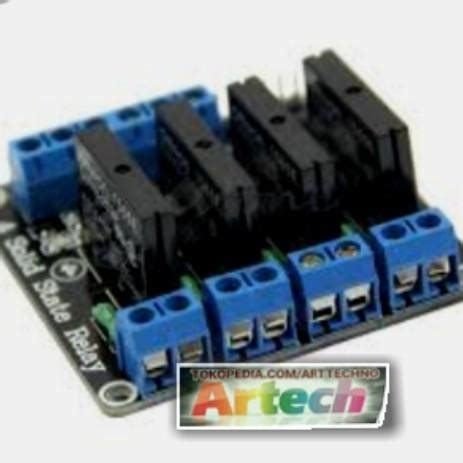 Jual SSR Relay Module 4 Channel 5V DC Solid State Esp32 Esp 32 Nodemcu Uno Shopee Indonesia