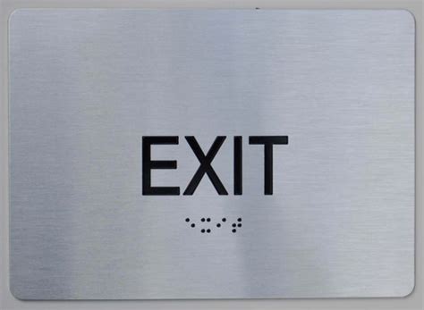 EXIT ADA SIGN The Sensation Line DOB SIGNS NYC YOUR OFFICIAL STORE FOR NYC DOB SIGNAGE