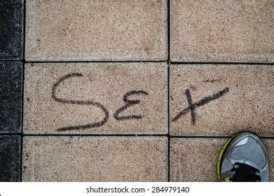 Sex Symbol Written On Pavement Lifestyle Stock Photo Shutterstock