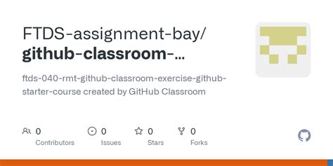 Github Ftds Assignment Baygithub Classroom Exercise Shakurhs Ftds 040 Rmt Github Classroom