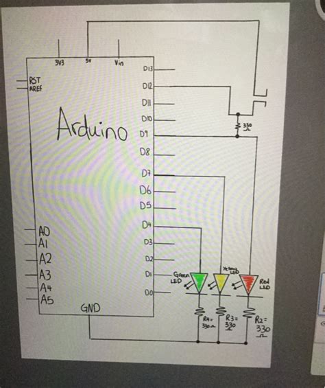Solved 313 5v Vin D13 Rst Are D2 On Dio Arduino D1 D8 D7 D6