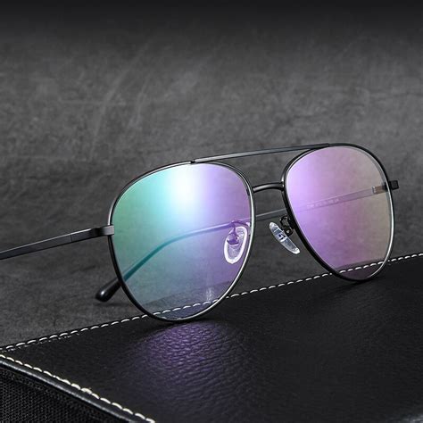 Pure Titanium Super Light Aviator Glasses Frame La Grandado