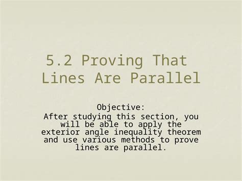 Pptx 52 Proving That Lines Are Parallel Dokumentips