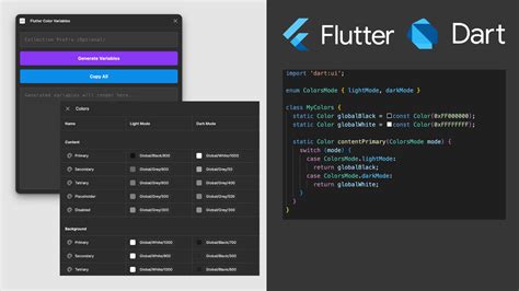 Flutter Color Variables Figma