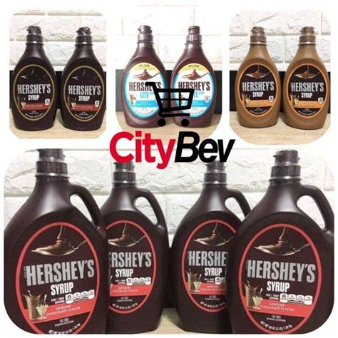 Hersheys Syrups Chocolate Special Dark Caramel Strawberry Choco Lite