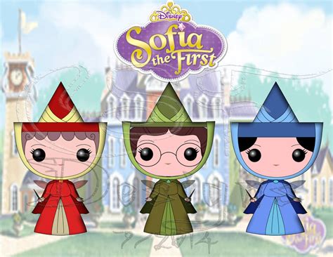 Funko Pop Fan Art Sofia The First 3 Good Fairies By Csf Designs On Deviantart