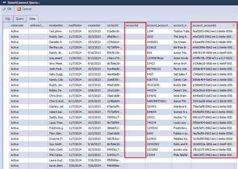 Smartconnect Crm Contact Query Not Showing The Account Guid Value