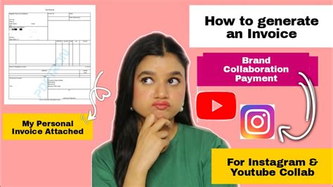 How To Make Invoice For Instagram YouTube Collab How To Raise An Invoice For Payment From