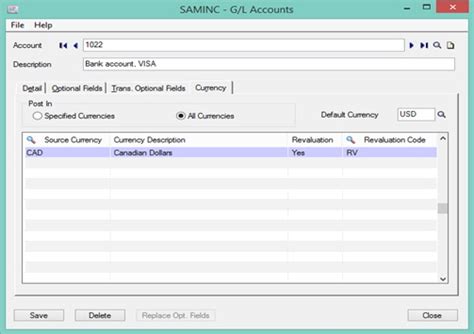 General Ledger Revaluation In Sage 300 Sage 300 Erp Tips Tricks And Components