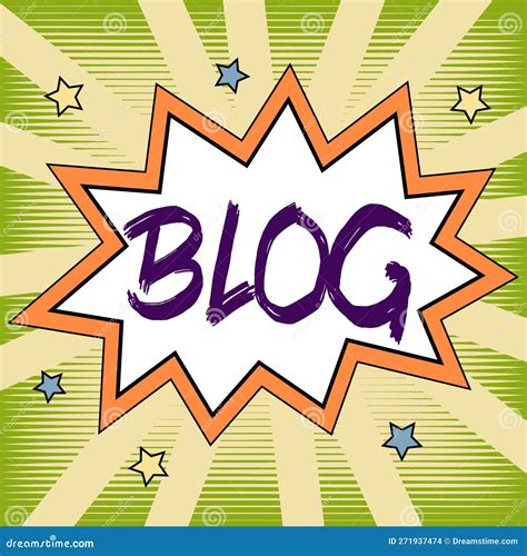 Conceptual Display Blog Concept Meaning A Regularly Updated Website