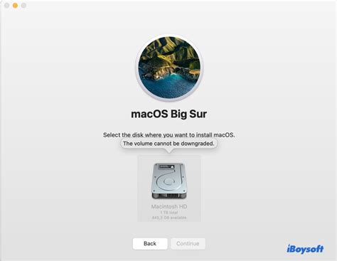 Fix The Volume Cannot Be Downgraded Sonomaventura