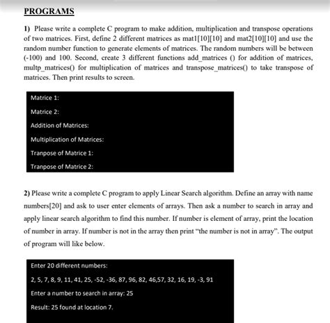 Solved Programs 1 Please Write A Complete C Program To Make