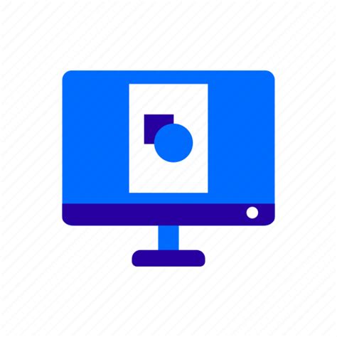 Display Screen Monitor Chart Graph Analytics Statistics Icon