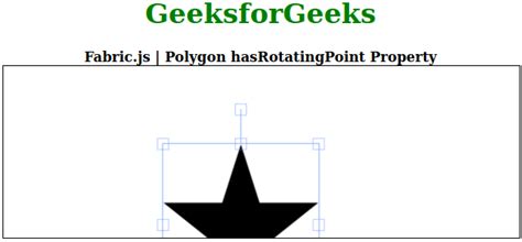 Fabricjs Polygon Hasrotatingpoint Property Geeksforgeeks