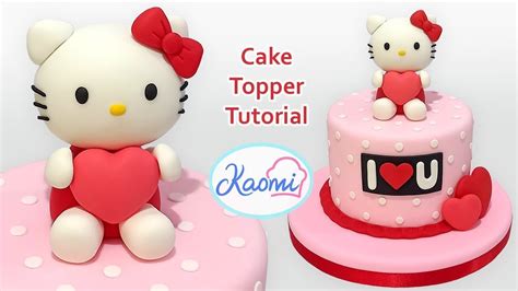 Hello Kitty Para Tortas Paso A Paso Kaomi Tutoriales Hello Kitty