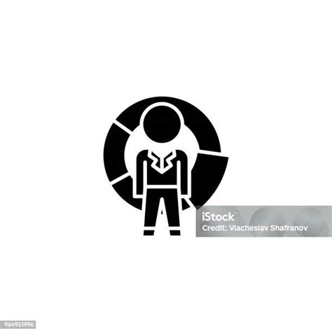 관리자 경쟁 블랙 아이콘 개념입니다 관리자 경쟁 평면 벡터 기호 기호 그림 개념에 대한 스톡 벡터 아트 및 기타 이미지 개념 개발 개체 그룹 Istock