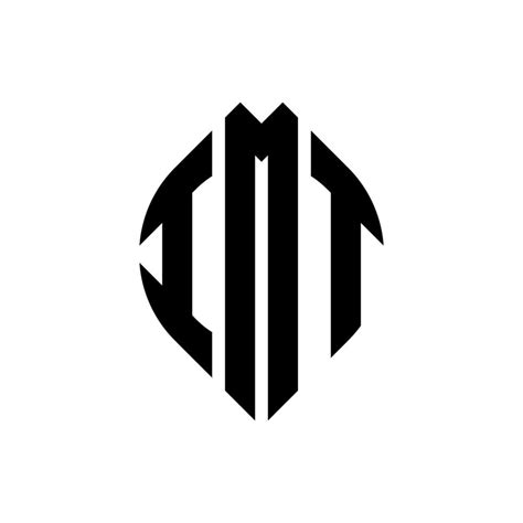 Imt Circle Letter Logo Design With Circle And Ellipse Shape Imt
