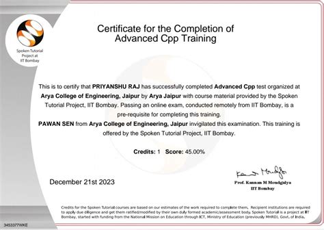 Iitbombay Spokentutorial Computerscience Linux Programming Priyanshuraj Thakur