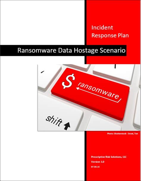 Ransomware Response Plan Template