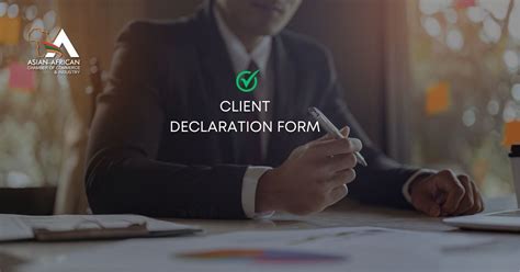 Client Declaration Form Asian African Chamber Of Commerce And Industry