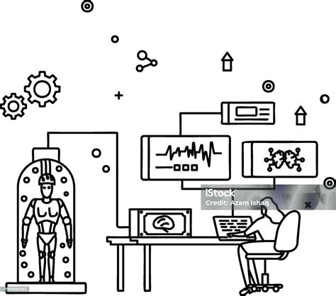 Ttissue 공학 문화 전략 기계 단서 벡터 아이콘 디자인 로봇 과학 기호 특수 목적 기계 기호 휴머노이드 로봇 스톡 일러스트