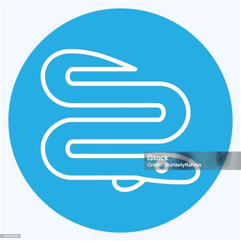 아이콘 장어 고기에 적합합니다 파란 눈 스타일 편집 가능한 간단한 디자인 디자인 템플릿 벡터 간단한 그림 로고에 대한 스톡 벡터