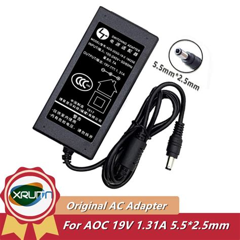 Original Hoioto Ac Dc Adapter 25w 19v 1 31a Ads 25fsg 19 Adpc1925ex Adpc1925 Charger For Aoc