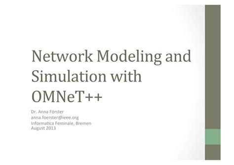 Intro Omnetpp If13 Published Ppt