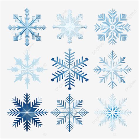 평평한 눈송이 겨울 눈송이 결정체 크리스마스 눈 모양과 서리로 덥은 시원함 눈 결정 Png 일러스트 및 이미지 에 대한 무료 다운로드 Pngtree