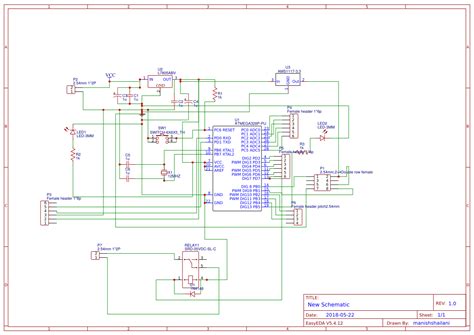 Atmega BareMinimum EasyEDA Open Source Hardware Lab