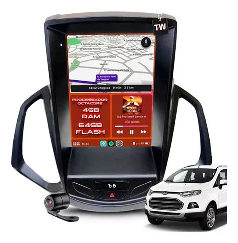 Multimídia Octa Tesla 4 64gb Ecosport 2013 À 2017 Carplay Parcelamento Sem Juros