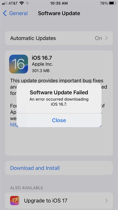 Ios Update 167 Failed Rios