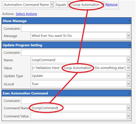 Loop Automation Command Action V5 Request Sambaclub Forum