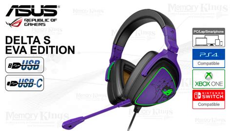 Auricular Gaming Asus Rog Delta Eva Edition Rgb Memory Kings Lo Mejor En Equipos De Computo Y