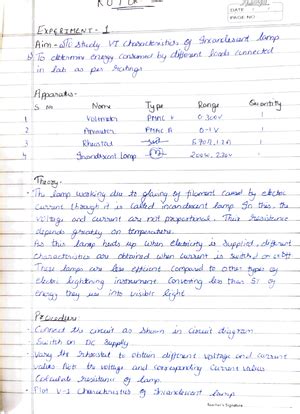 All Experiment EE Lab All About Lab Experiment Of Electrical Lab ROTOR I EXPERIMENT NO
