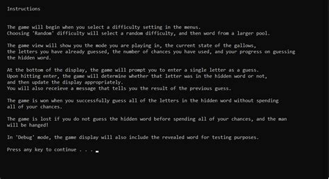 ASCII Hangman Joseph MacLauchlan