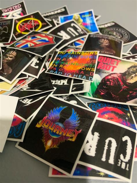 Music Band Stickers Rock Pop Grunge 80s 90s 2000s Nostalgic