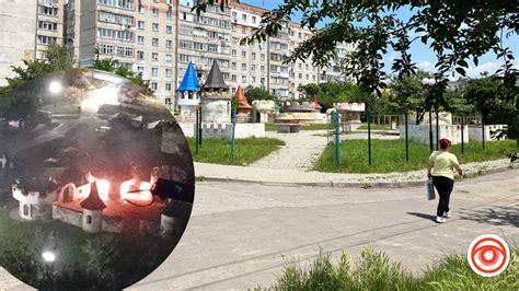 В Івано Франківську горів ігровий майданчик Інформатор Івано Франківськ
