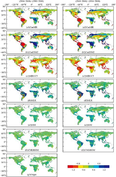 Different Models Simulate The Spatiotemporal Variations Of Global