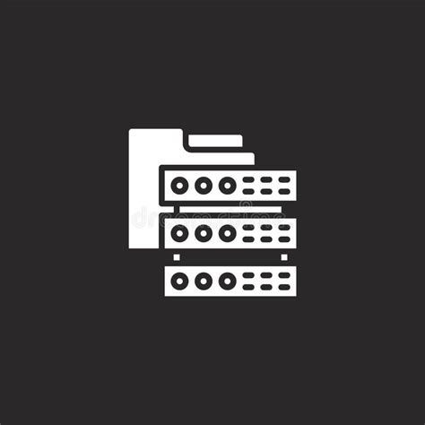 Database Icon Filled Database Icon For Website Design And Mobile App Development Stock Vector