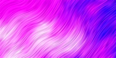 Light Purple Vector Background With Curves Abstract Gradient Illustration With Wry Lines Pattern