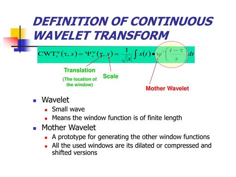 Ppt Introduction To Wavelet Powerpoint Presentation Free Download