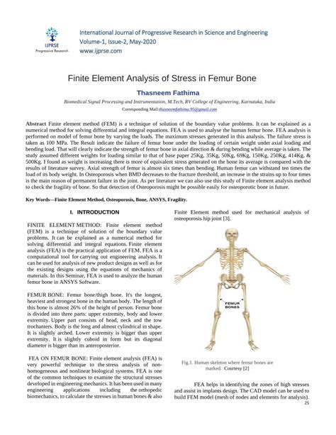 Pdf Finite Element Analysis Of Stress In Femur Bone Dokumen Tips