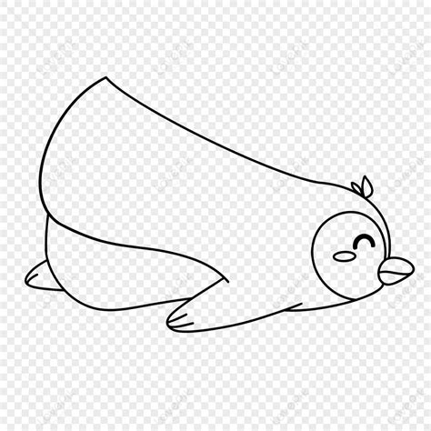펭귄 일러스트 클립 아트 흑인과 백인누워 있다영리한 Png 일러스트 무료 다운로드 Lovepik