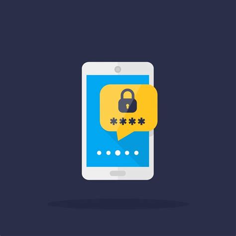 Mobile Security Password Access Authentication Vector Icon 3075341