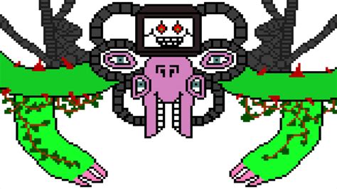 Undertale Omega Flowey Pixel Version By Cabbt On Deviantart