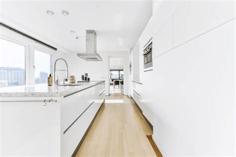 Premium Photo Empty Modern Kitchen At Home