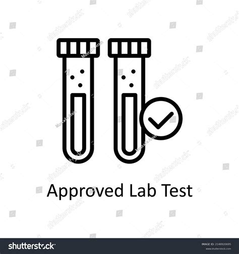 Lab Test Vector Outline Icon Web Stock Vector Royalty Free Shutterstock